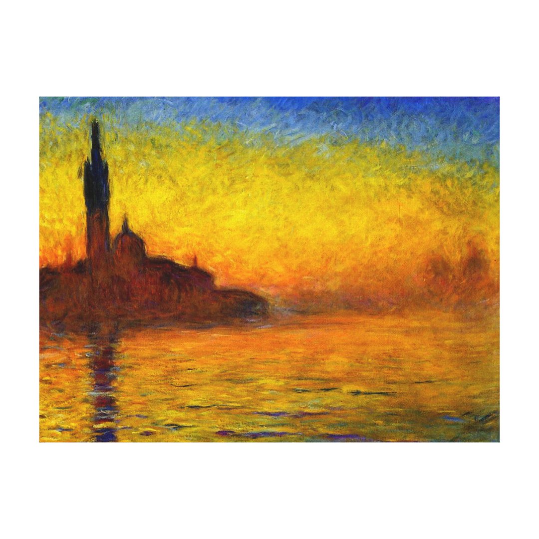 Sunset over Venice by Claude Monet Canvas Print | Zazzle
