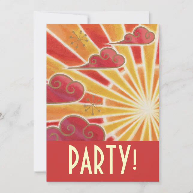 Sunset party invitation | Zazzle