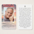 Simple Memorial Funeral Photo Prayer Card | Zazzle