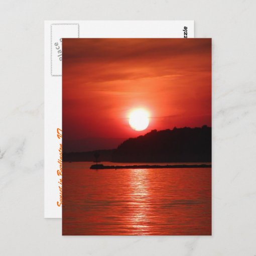 Sunset Postcard | Zazzle