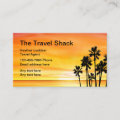 Sunset Scenic Travel Agency Design Business Card | Zazzle