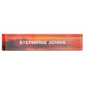 Sunset Sky Photo Custom Clouds Orange Colorful Desk Name Plate | Zazzle