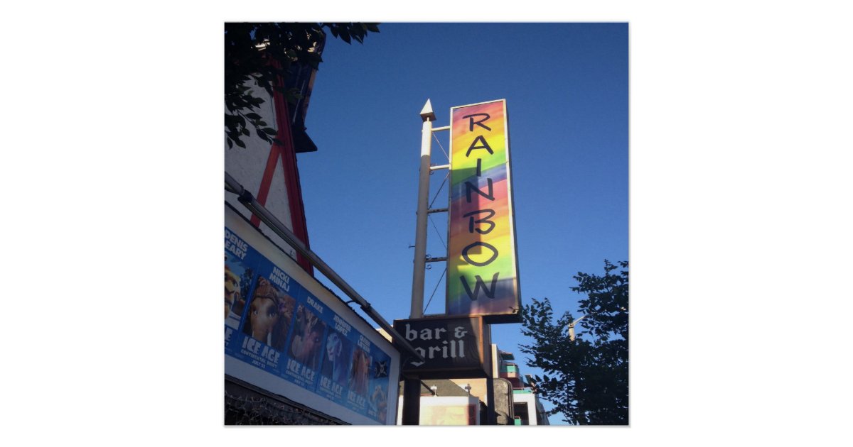 Sunset Strip Rainbow Los Angeles Color Photography Poster | Zazzle