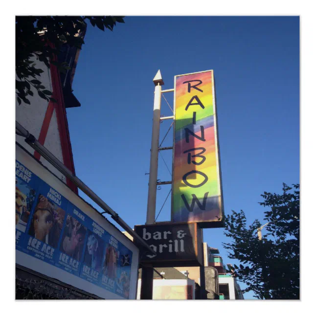 Sunset Strip Rainbow Los Angeles Color Photography Poster | Zazzle