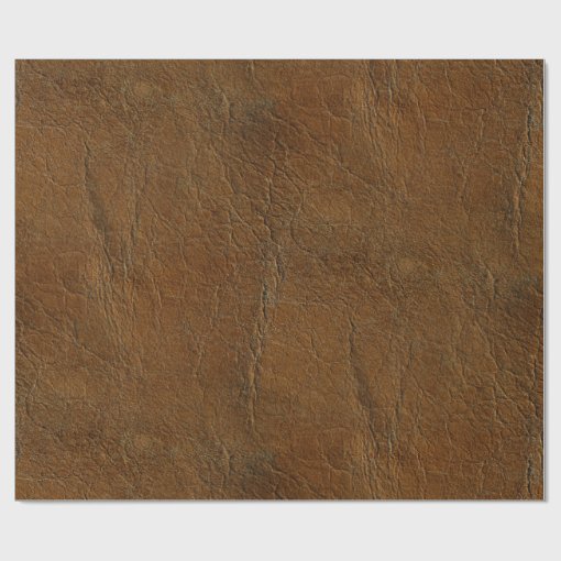 Sunset Tan Look of Leather Wrapping Paper | Zazzle