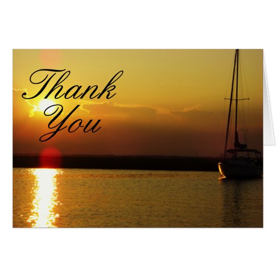 Sunset Thank You Cards | Zazzle.com