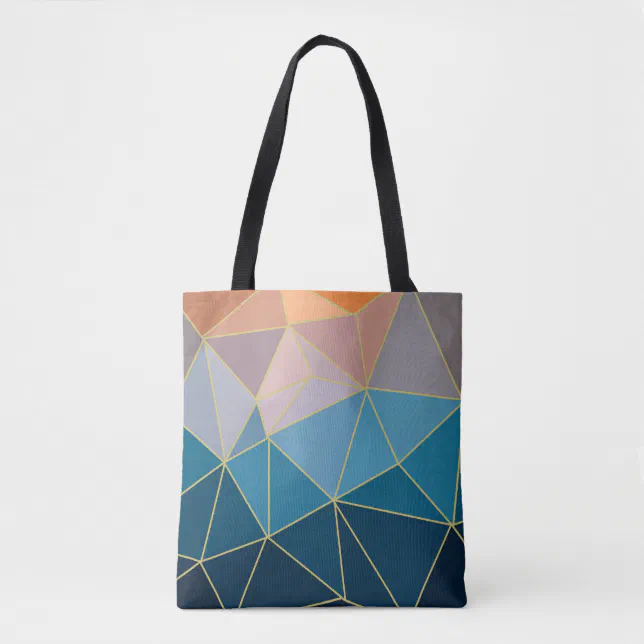 Sunset tote. Geometric pattern tote bag | Zazzle