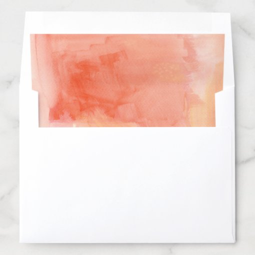 Sunset Watercolor Painting envelope liner | Zazzle
