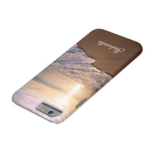 Sunsetting Beach With Ocean Scene Phone Case | Zazzle
