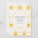 sunshine 1st birthday watercolor sun multi photo invitation | Zazzle