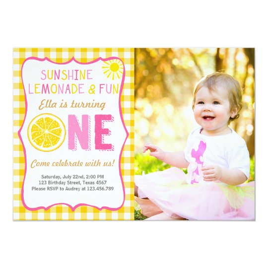 Sunshine and Lemonade sunshine birthday invitation | Zazzle.com