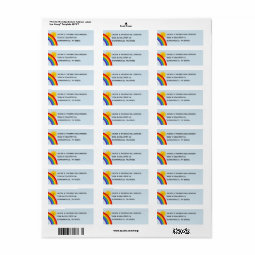 Sunshine and Rainbows Address Lable Label | Zazzle