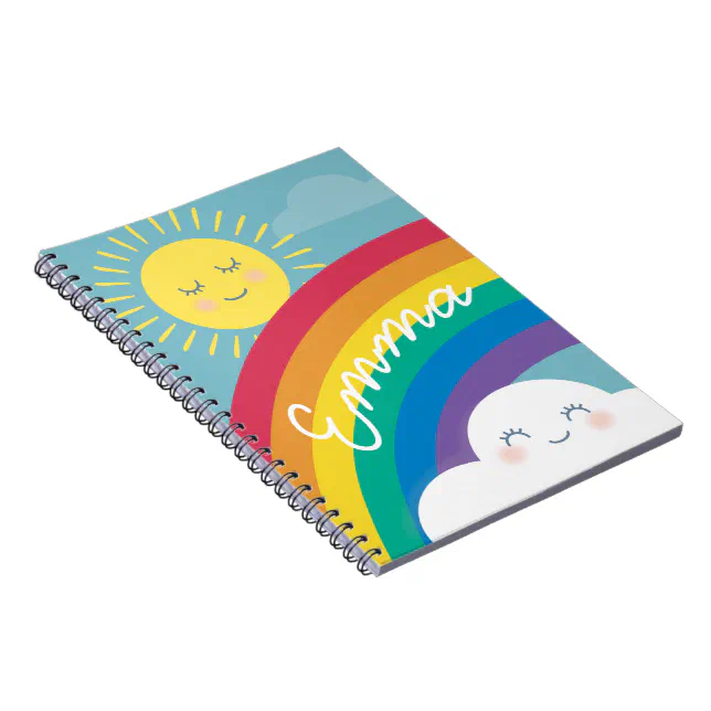 Sunshine and Rainbows Notebook | Zazzle