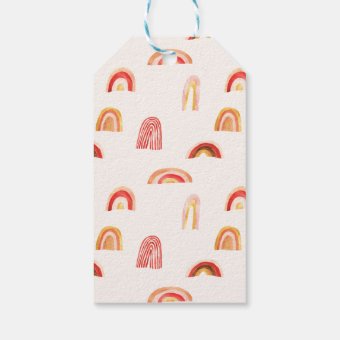 Sunshine Boho Rainbow | Thank You Gift Tags | Zazzle