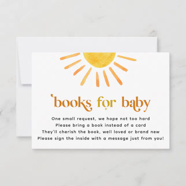 Sunshine Books for Baby Invitation | Zazzle
