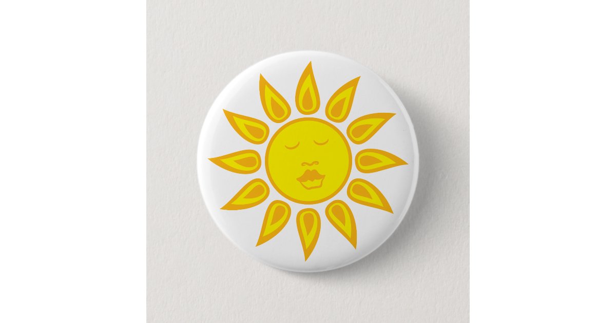 Sunshine Button | Zazzle