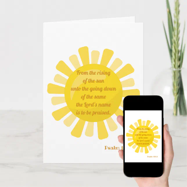Sunshine Christian Theme Card | Zazzle