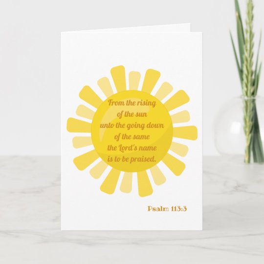 Sunshine Christian Theme Card | Zazzle.com