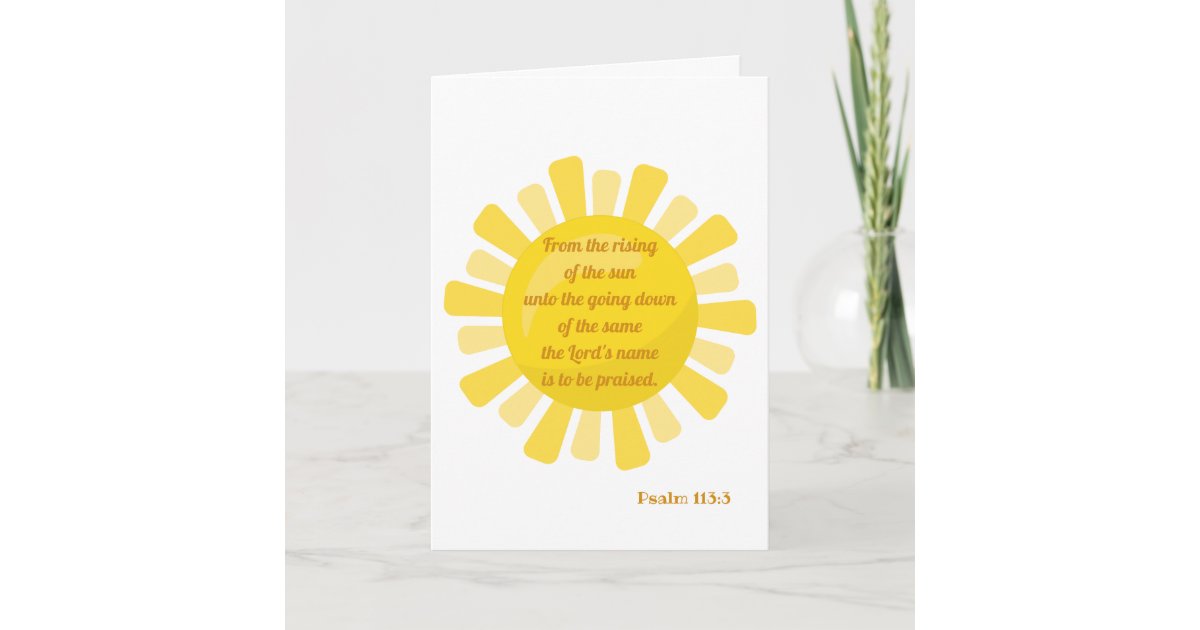 Sunshine Christian Theme Card | Zazzle