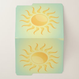 Sunshine Design File Folders Set | Zazzle