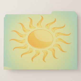 Sunshine Design File Folders Set | Zazzle