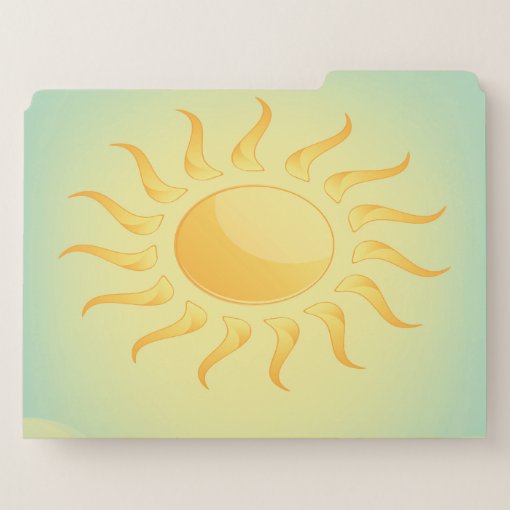 Sunshine Design File Folders Set | Zazzle