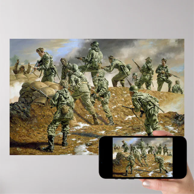 Sunshine Division in Korea by Rick Reeves Print | Zazzle