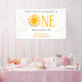 Sunshine First Birthday Welcome Banner | Zazzle