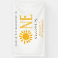 Sunshine First Birthday Welcome Banner | Zazzle