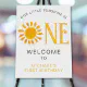 Sunshine First Birthday Welcome Sign | Zazzle