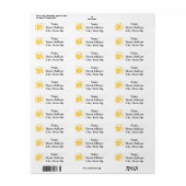 Sunshine Love Label | Zazzle