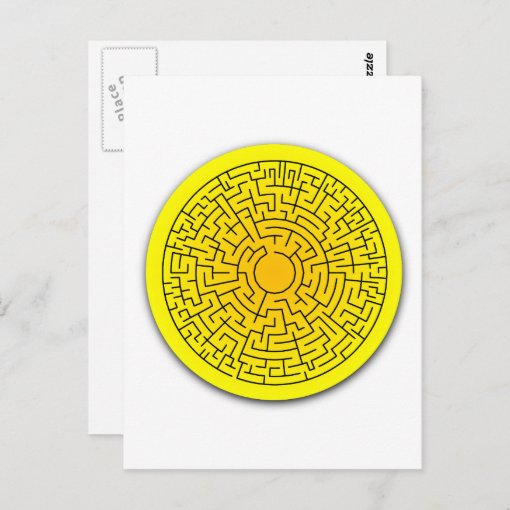 Sunshine Maze Postcard | Zazzle