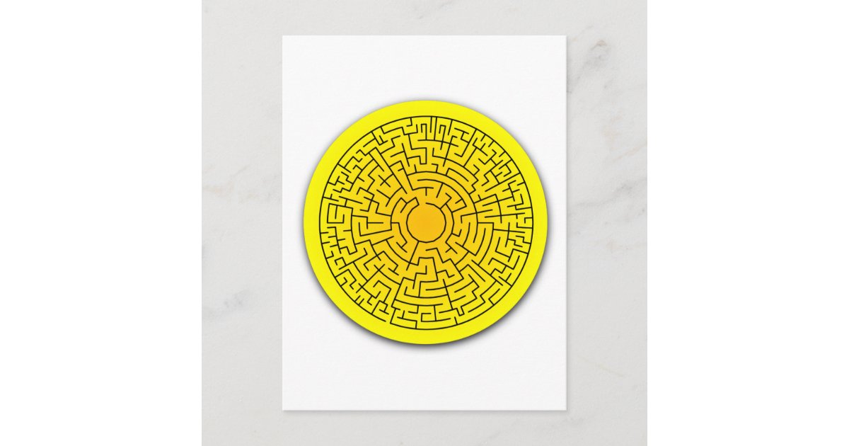 Sunshine Maze Postcard | Zazzle