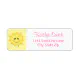 Sunshine Return Address Label | Zazzle