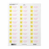 Sunshine Return Address Label | Zazzle