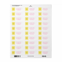 Sunshine Return Address Label | Zazzle