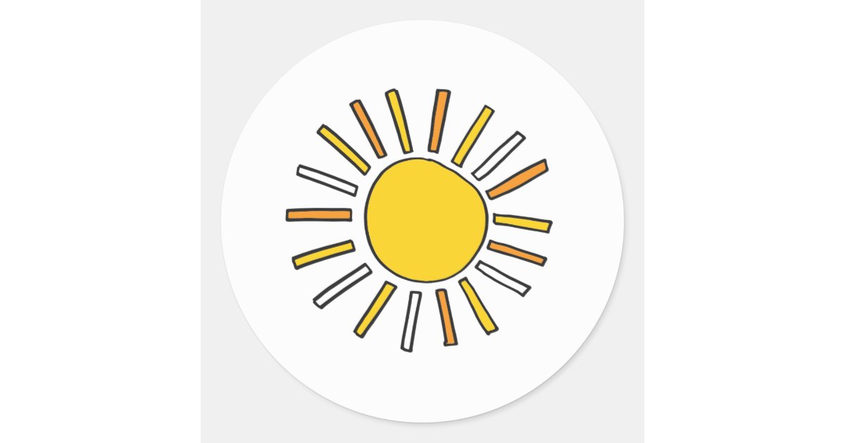 Sunshine sticker | Zazzle