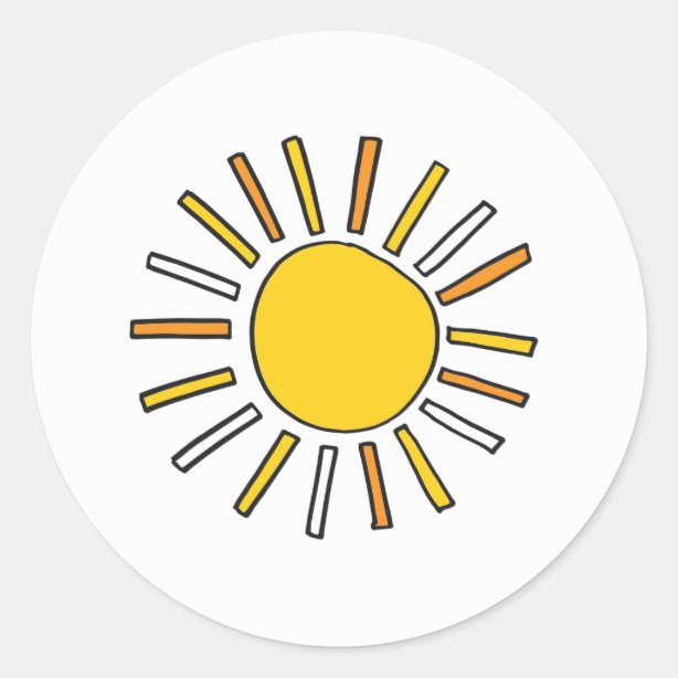 Sun Stickers Zazzle