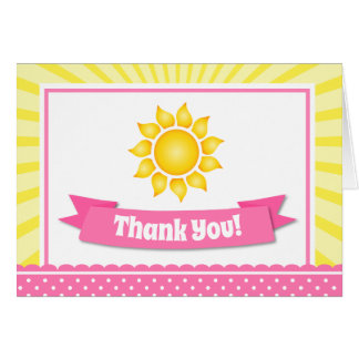 Sunshine Thank You Cards - Invitations, Greeting & Photo Cards | Zazzle