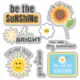 Sunshine Themed Custom-Cut Vinyl Sticker | Zazzle