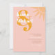 Sunshine Typography Wedding Pink Peach ID1048 Invitation | Zazzle