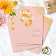 Sunshine Typography Wedding Pink Peach ID1048 Invitation | Zazzle