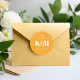 Sunshine Typography Wedding Rings Marigold ID1048 Classic Round Sticker ...