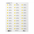 Sunshine Whimsical Yellow Sun Birthday Party Label | Zazzle