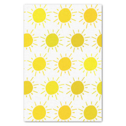 Sunshine Whimsical Yellow Sun Birthday Party Tissue Paper | Zazzle
