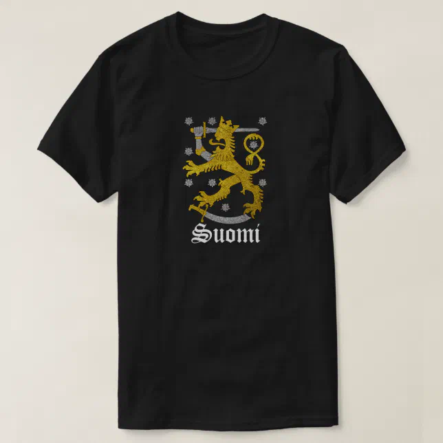 Suomi Finland Coat of Arms T-Shirt | Zazzle