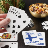 SUOMI FINLAND custom playing cards | Zazzle