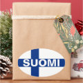 Suomi (Finland) Oval Sticker | Zazzle