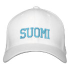 Suomi Finland Embroidered Baseball Cap | Zazzle.com
