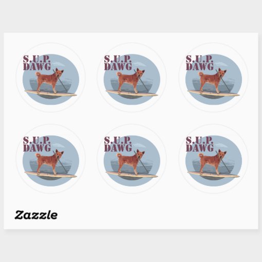 SUP Dawg sticker | Zazzle